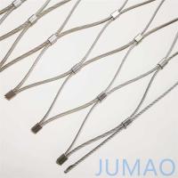 China 4mm 316 Stainless Steel Cable Mesh Rope Net - 120x208mm Mesh Size for Safety Railings and Facades for sale
