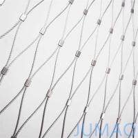 China 4mm 316 Stainless Steel Cable Mesh Rope Net - 120x208mm Mesh Size for Safety Railings and Facades for sale