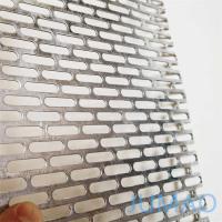 China Galvanneal Architect Perforated Metal Sheet 0.5-20mm Thickness with Round End Slot Holes for Ceiling Systems for sale