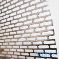 China Galvanneal Architect Perforated Metal Sheet 0.5-20mm Thickness with Round End Slot Holes for Ceiling Systems for sale