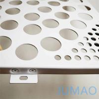 China White Perforated Metal Ceiling Panels with Round Holes - 0.1mm to 4.0mm Thickness, 1000x2000mm to 2000x4000mm Sizes for sale