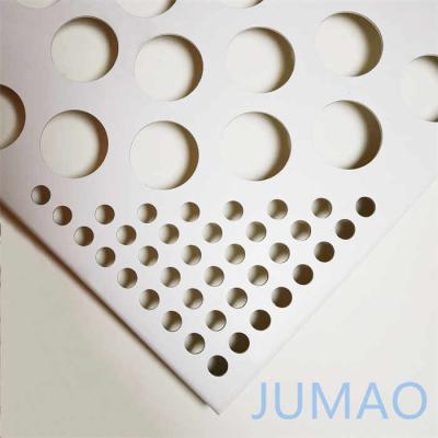 China White Perforated Metal Ceiling Panels with Round Holes - 0.1mm to 4.0mm Thickness, 1000x2000mm to 2000x4000mm Sizes for sale