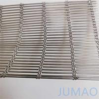 China SS304 Architectural Mesh Cladding Panels 1-2.5mm Wire Diameter for Building Facades and Sun Protection for sale