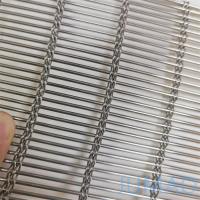 China SS304 Architectural Mesh Cladding Panels 1-2.5mm Wire Diameter for Building Facades and Sun Protection for sale