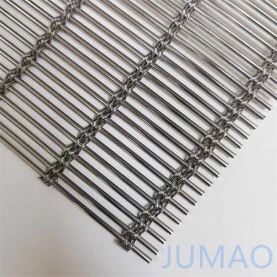 China SS304 Architectural Mesh Cladding Panels 1-2.5mm Wire Diameter for Building Facades and Sun Protection for sale
