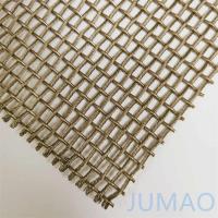 China Champagne Golden 304 Architectural Mesh Facade - 1.0-2.5mm Wire Diameter in 1x2m to 2x4m Panels for sale