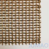China SS304 Copper Architectural Brass Mesh Building Curtain Wall - 1.0mm to 2.5mm Wire Diameter, 6mm to 25mm Hole Size for sale