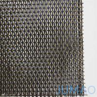 China 6x8 Golden Galvanized Architectural Mesh Balustrade Panels - 1mm to 2.5mm Wire Diameter, 6mm to 25mm Hole Size for sale
