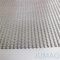China Chrome Coated Decorative Metal Architectural Mesh Panels 1-2.5mm Wire Diameter for Construction Safety Guards for sale