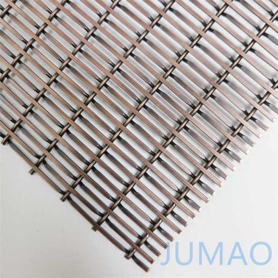 China Antique Copper Architectural Mesh Woven Metal SS201 Stainless Steel 3x6 for sale