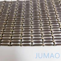 China Decorative Flat Architectural Wire Mesh Panels Brass Chrome Finish for sale