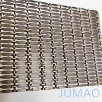 China Decorative Flat Architectural Wire Mesh Panels Brass Chrome Finish for sale