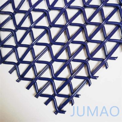 China Purple Painting Architectural Mesh Decorative Metal Screen ODM 2m x 4m Custom for sale