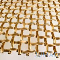 China Golden 304 Stainless Steel Architectural Mesh Decorative Mesh Screen for sale