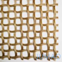 China Golden 304 Stainless Steel Architectural Mesh Decorative Mesh Screen for sale