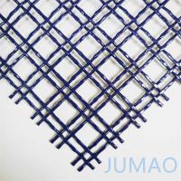 China 2x4 Decorative Double Wire Architectural Mesh Panels for Cabinets 1.5mm Wire 15mm Hole for sale