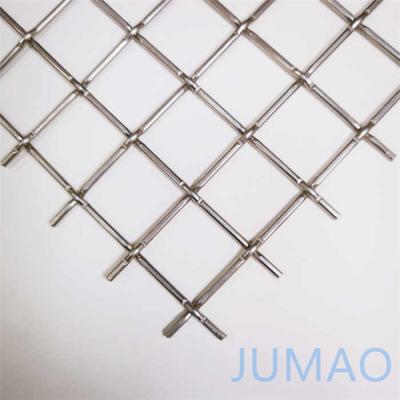 China Crimped Weaving Architectural Expanded Metal Mesh Wire Interior Cladding 1.5mm Wire 10mm Hole for sale