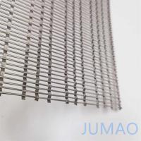China Al Alloy Architectural Woven Mesh Metal Wire Mesh Facade Cladding for sale
