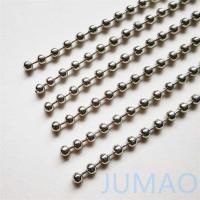 China 6mm Chromed Metal Ball Chain Curtains - 70 Inch Length with 8mm Beads for Window Partitions for sale