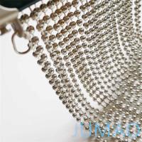 China 6mm Chromed Metal Ball Chain Curtains - 70 Inch Length with 8mm Beads for Window Partitions for sale
