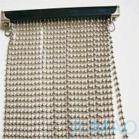 China 6mm Chromed Metal Ball Chain Curtains - 70 Inch Length with 8mm Beads for Window Partitions for sale
