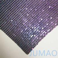 China Colorful Shiny Metal Sequin Curtains 45x150cm Backdrop with 3-10mm Aluminum/Copper Sheets for sale