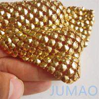 China OEM Aluminum Sequin Metal Mesh Curtains 900mm Width with 5mm Flakes for Retail Displays for sale