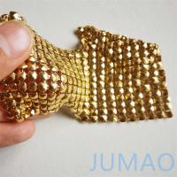 China OEM Aluminum Sequin Metal Mesh Curtains 900mm Width with 5mm Flakes for Retail Displays for sale