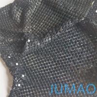 China Metal Sequin Curtains 3×3mm to 10×10mm Flake Size | Aluminum & Copper Decorative Drapes 45×150cm for sale
