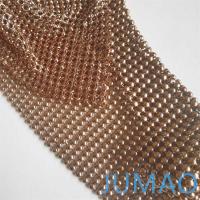 China Aluminum Alloy Brass Metal Sequin Curtain with 3-10mm Hemispheric Pieces for Event Backdrops and Commercial Displays for sale