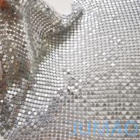 China Aluminum Metal Sequin Curtains 3mm-10mm Size Range for Architectural Interior Design and Room Dividers for sale