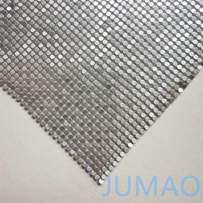 China Aluminum Metal Sequin Curtains 3mm-10mm Size Range for Architectural Interior Design and Room Dividers for sale