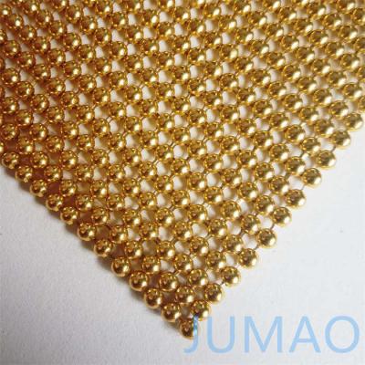 China Golden Sequin Metal Mesh Drapery Curtain 45x150cm with 3-10mm Flake Sizes for Wall Covers and Room Dividers for sale