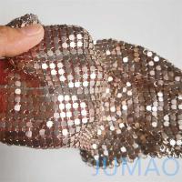 China Custom Metal Sequin Curtains 45x150cm with 3-10mm Aluminum/Copper Flakes for Event Backdrops for sale