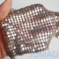 China Custom Metal Sequin Curtains 45x150cm with 3-10mm Aluminum/Copper Flakes for Event Backdrops for sale