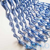 China Galvanized Aluminum Metal Chain Link Curtains - 1.5-2.0mm Wire Diameter, 9-12mm Chain Size for Indoor Door Dividers for sale