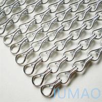 China Aluminum Chain Link Curtains 1.5-2.0mm Wire Diameter with Custom Colors for Door & Room Dividers for sale