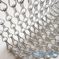 China Aluminum Chain Link Curtains 1.5-2.0mm Wire Diameter with Custom Colors for Door & Room Dividers for sale