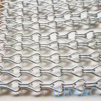 China Aluminum Chain Link Curtains 1.5-2.0mm Wire Diameter with Custom Colors for Door & Room Dividers for sale