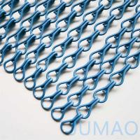 China 2mm Metal Chain Link Curtains - Aluminum Alloy & Stainless Steel Wire Mesh for Architectural Applications 10mm×24mm Chain Size for sale