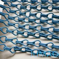 China 2mm Metal Chain Link Curtains - Aluminum Alloy & Stainless Steel Wire Mesh for Architectural Applications 10mm×24mm Chain Size for sale