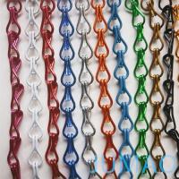 China 35x83 Inch Aluminum Chain Link Fly Screen Door Curtain - 0.8mm to 2.0mm Wire Diameter Options for Insect Protection for sale