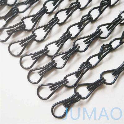 China Decorative Black Metal Chain Link Curtains - Aluminum Alloy 1.5-2.0mm Wire with 9-24mm Chain Sizes for Outdoor & Indoor Applications for sale