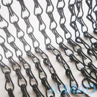 China Decorative Black Metal Chain Link Curtains - Aluminum Alloy 1.5-2.0mm Wire with 9-24mm Chain Sizes for Outdoor & Indoor Applications for sale