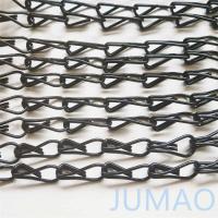 China Decorative Black Metal Chain Link Curtains - Aluminum Alloy 1.5-2.0mm Wire with 9-24mm Chain Sizes for Outdoor & Indoor Applications for sale