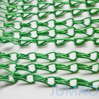 China Green Metal Chain Link Curtains 2.0mm Wire Diameter 12x24mm Chain Size for Shower Room and Spatial Separation for sale