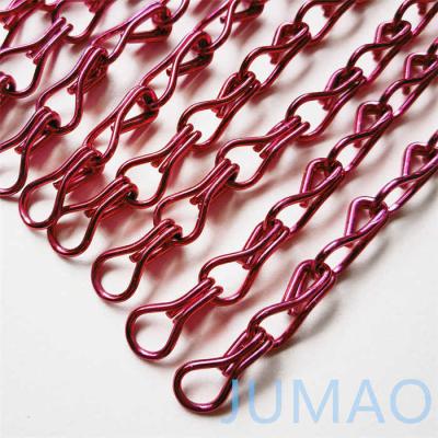China Custom Curved Hall Metal Chain Link Curtains - 1.5-2.0mm Wire Diameter, 9-12mm Chain Size Aluminum Alloy for sale