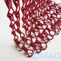 China Custom Curved Hall Metal Chain Link Curtains - 1.5-2.0mm Wire Diameter, 9-12mm Chain Size Aluminum Alloy for sale