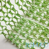 China Aluminum Alloy Metal Chain Link Door Curtain - 1.5-2.0mm Wire Diameter, 9-12mm Chain Size, Custom Colors for sale