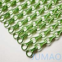 China Aluminum Alloy Metal Chain Link Door Curtain - 1.5-2.0mm Wire Diameter, 9-12mm Chain Size, Custom Colors for sale